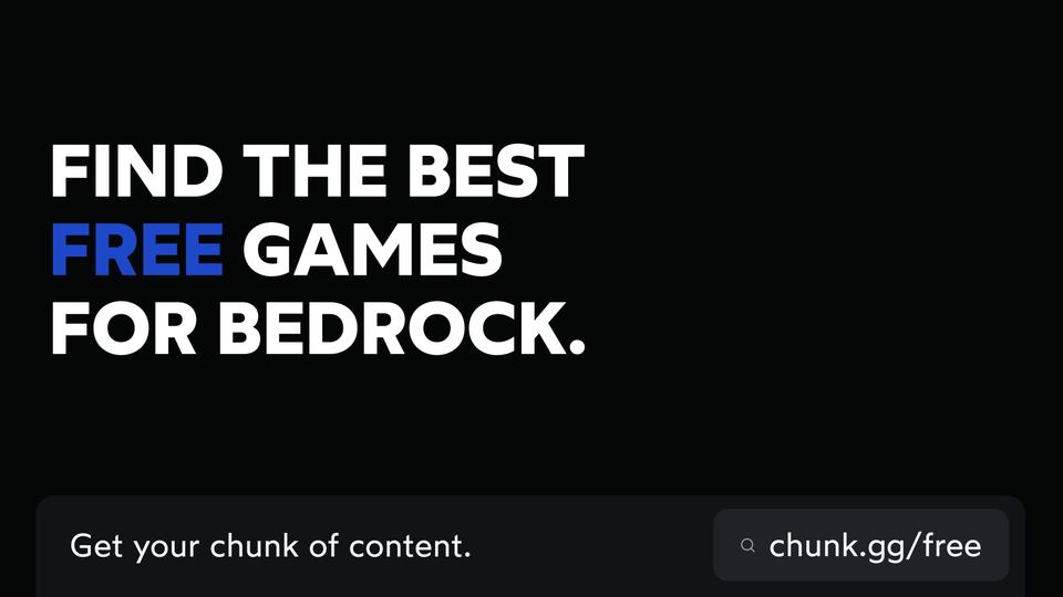 Kostenlos | CHUNK - Minecraft Bedrock Marketplace Explorer