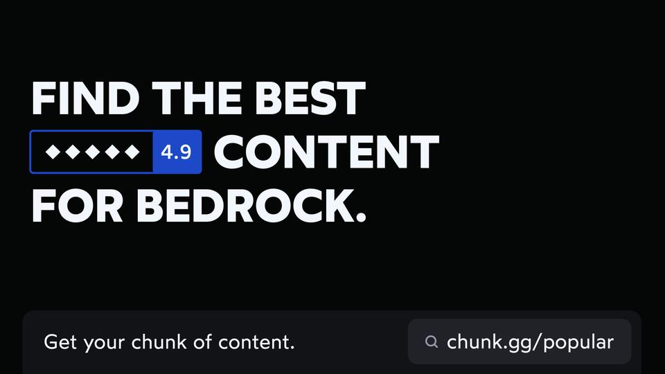 Popular | CHUNK - Minecraft Bedrock Marketplace Explorer