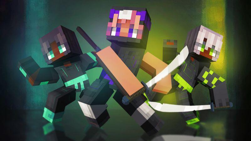 Neon Ninjas by 5 Frame Studios | CHUNK - Minecraft Bedrock Marketplace ...