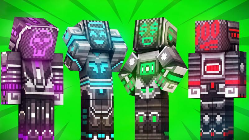 Emoji Bots: Neon by 57Digital | CHUNK - Minecraft Bedrock Marketplace ...