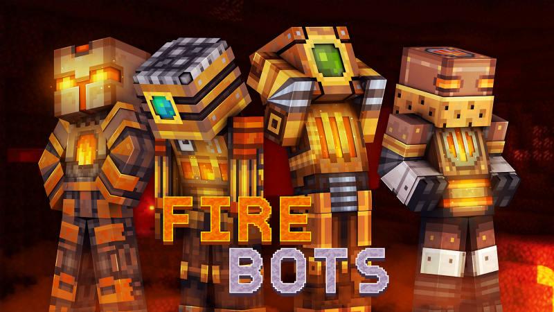 Fire Bots by 57Digital | CHUNK - Minecraft Bedrock Marketplace Explorer