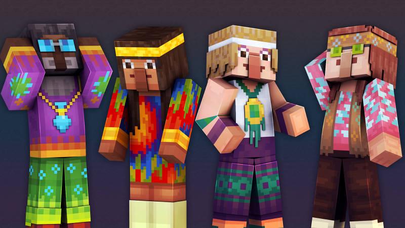 Hippy Villagers by 57Digital | CHUNK - Minecraft Bedrock Marketplace ...