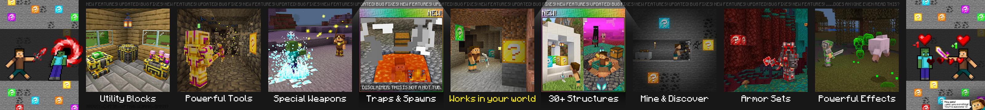 Lucky Block Evolved Add-On by 57Digital | CHUNK - Minecraft Bedrock Marketplace Explorer