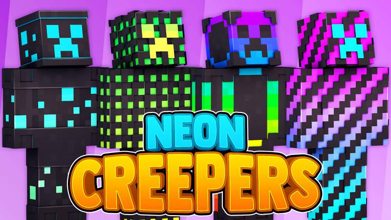 Neon Creepers by 57Digital | CHUNK - Minecraft Bedrock Marketplace Explorer