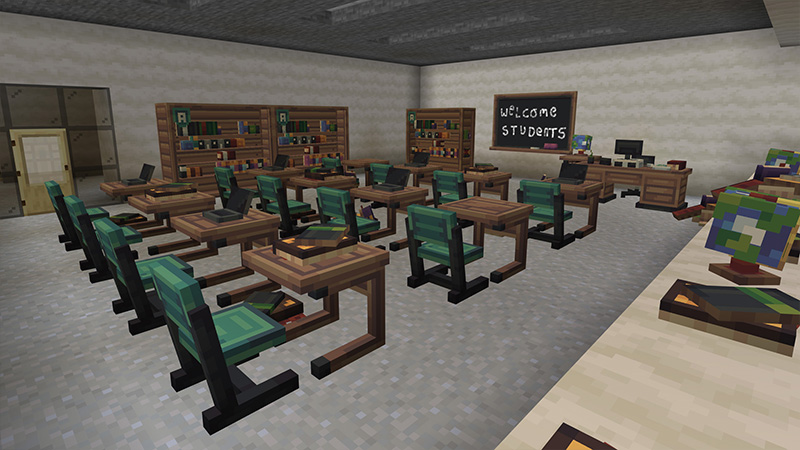 SCHOOL FURNITURE by Ambient Creations | CHUNK - Minecraft Bedrock ...