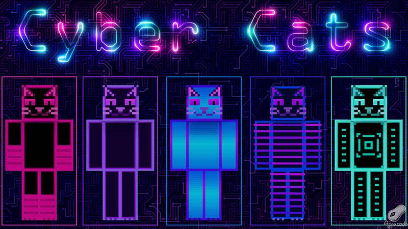 Cyber Cats by Appacado | CHUNK - Minecraft Bedrock Marketplace Explorer