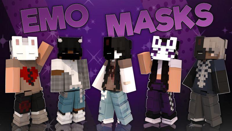 Emo Masks by Asiago Bagels | CHUNK - Minecraft Bedrock Marketplace Explorer