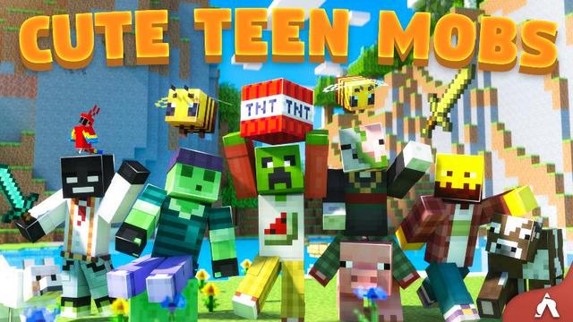 Cute Teen Mobs by Atheris Games | CHUNK - Minecraft Bedrock Marketplace ...