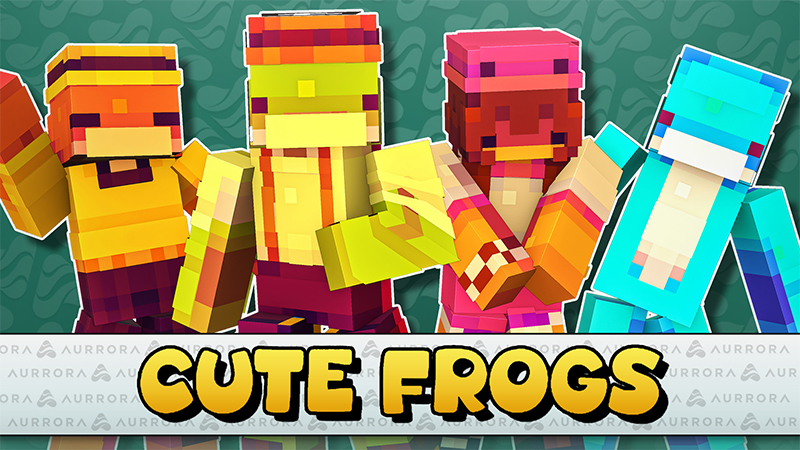 Cute Frogs by Aurrora | CHUNK - Minecraft Bedrock Marketplace Explorer