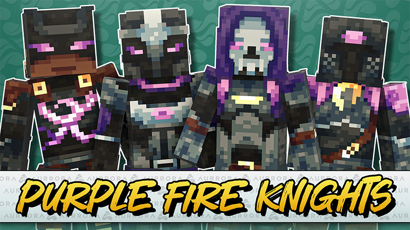 Purple Fire Knights by Aurrora | CHUNK - Minecraft Bedrock Marketplace ...