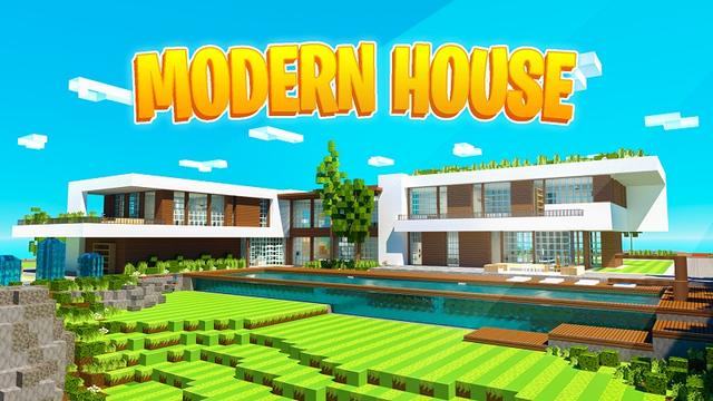 Modern House by BBB Studios | CHUNK - Minecraft Bedrock Marketplace Explorer