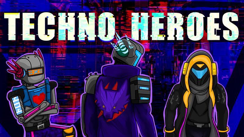 Techno Heroes by BBB Studios | CHUNK - Minecraft Bedrock Marketplace Explorer