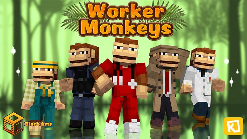 Worker Monkeys by Black Arts Studios | CHUNK - Minecraft Bedrock Marketplace Explorer