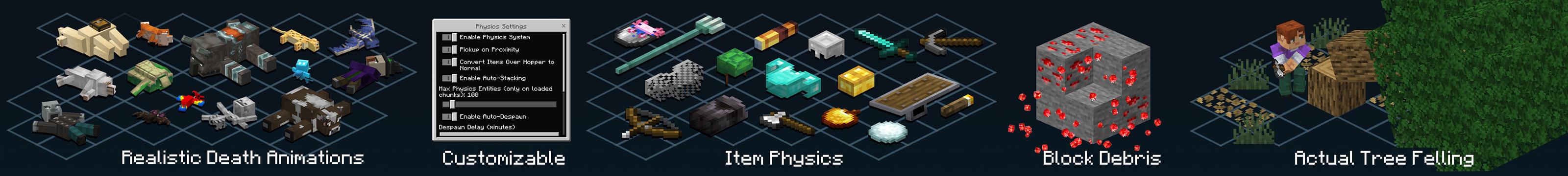 Item Physics & More Add-On by BLOCKLAB Studios | CHUNK - Minecraft ...
