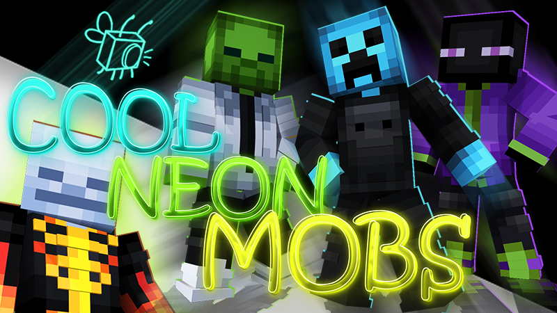 Cool Neon Mobs by Blu Shutter Bug | CHUNK - Minecraft Bedrock ...