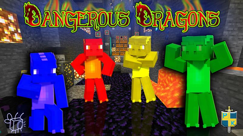 Dangerous Dragons by Blu Shutter Bug | CHUNK - Minecraft Bedrock Marketplace Explorer