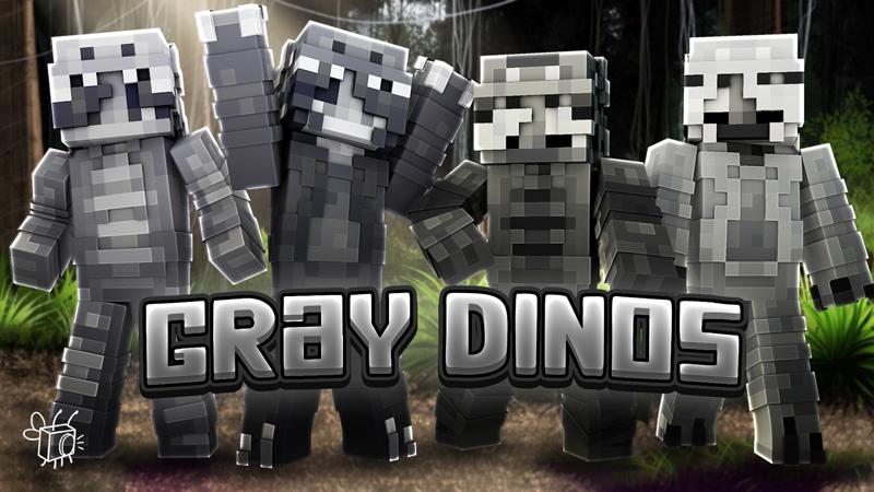 Gray Dinos by Blu Shutter Bug | CHUNK - Minecraft Bedrock Marketplace Explorer