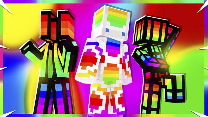 Rainbow Skins by Blue Depth Games | CHUNK - Minecraft Bedrock ...
