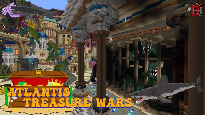 Atlantis Treasure Wars by Builders Horizon | CHUNK - Minecraft Bedrock Marketplace Explorer