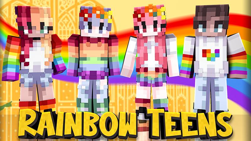 Rainbow Teens by Bunny Studios | CHUNK - Minecraft Bedrock Marketplace Explorer