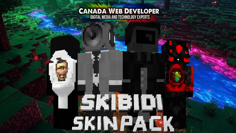 SKIBIDI SKIN PACK by CanadaWebDeveloper | CHUNK - Minecraft Bedrock ...