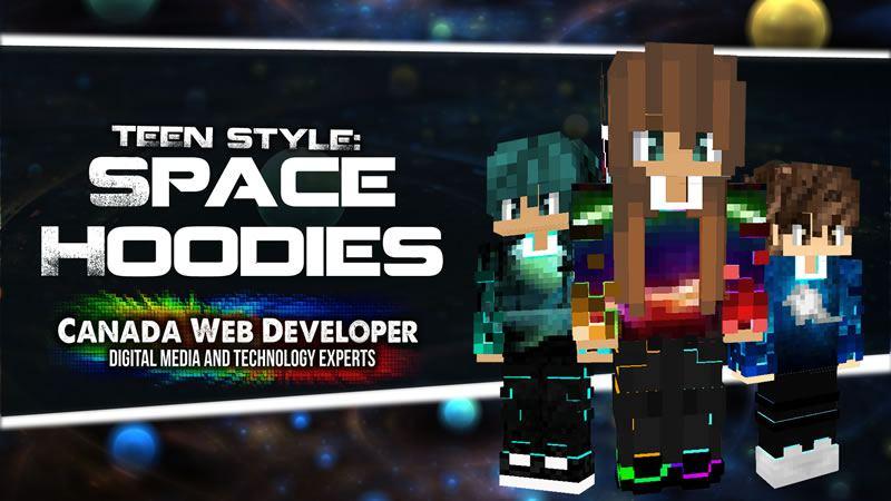 Teen Style: Space Hoodies by CanadaWebDeveloper | CHUNK - Minecraft Bedrock Marketplace Explorer