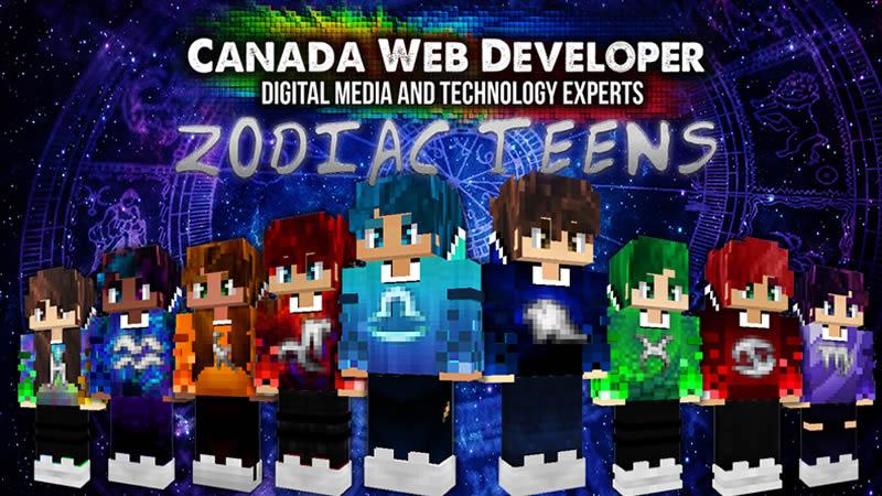 ZODIAC TEENS by CanadaWebDeveloper | CHUNK - Minecraft Bedrock Marketplace Explorer