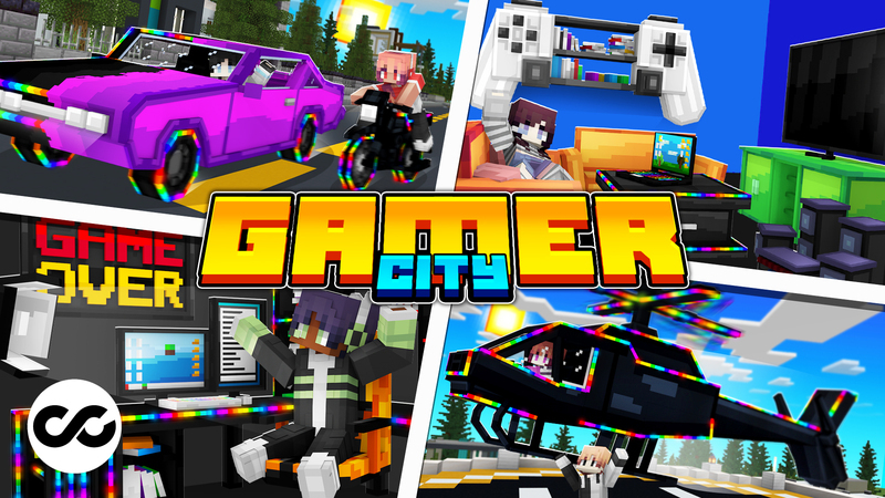 Gamer City by Chillcraft | CHUNK - Minecraft Bedrock Marketplace Explorer