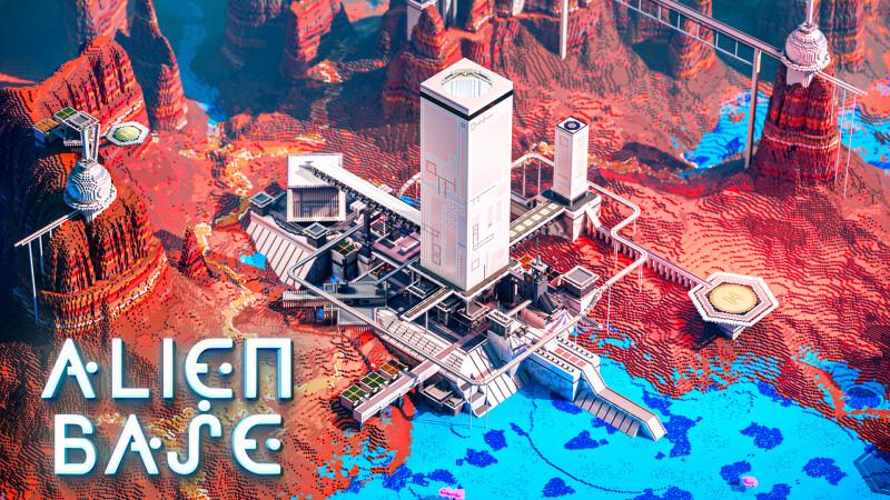 Alien Base by CrackedCubes | CHUNK - Minecraft Bedrock Marketplace Explorer