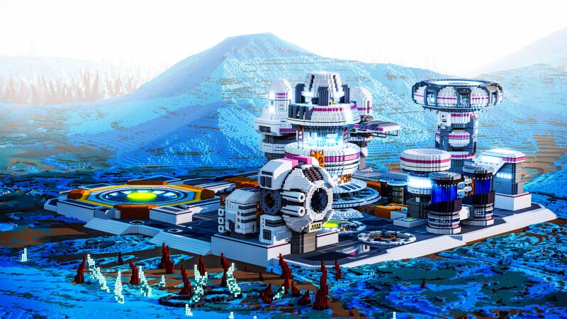 Astro Base by CrackedCubes | CHUNK - Minecraft Bedrock Marketplace Explorer