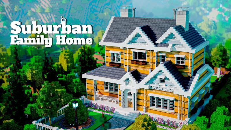 Suburban Family Home by CrackedCubes | CHUNK - Minecraft Bedrock Marketplace Explorer