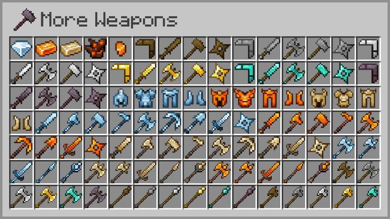 More Weapons by Cubed Creations | CHUNK - Minecraft Bedrock Marketplace ... More Weapons by Cubed Creations | CHUNK - Minecraft Bedrock Marketplace ...