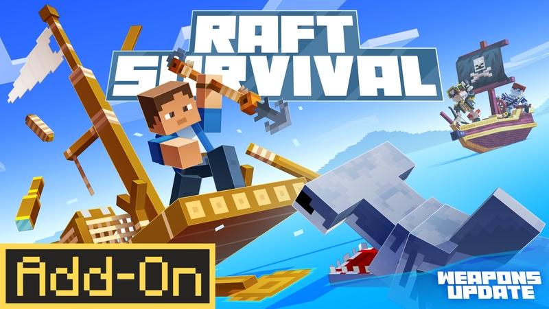 Raft Survival Add-On by Cubed Creations | CHUNK - Minecraft Bedrock ...