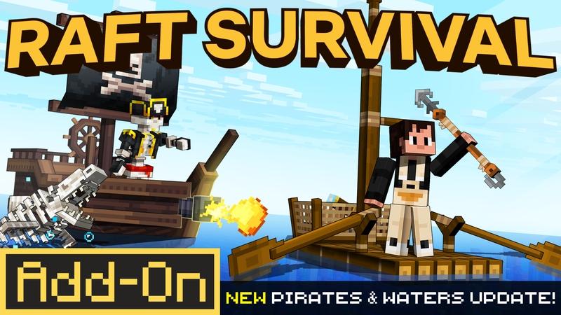 Raft Survival Add-On by Cubed Creations | CHUNK - Minecraft Bedrock ...
