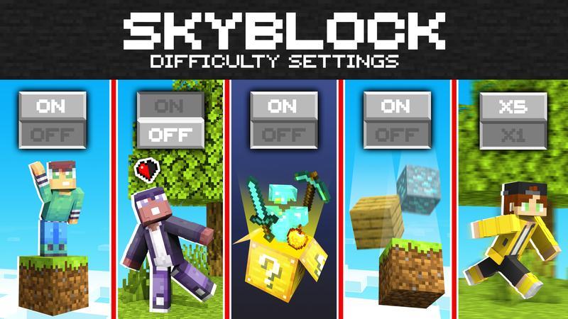 Skyblock Difficulty Settings by Cubed Creations | CHUNK - Minecraft ...
