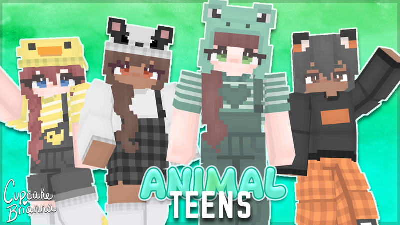 Animal Teens HD Skin Pack by CupcakeBrianna | CHUNK - Minecraft Bedrock ...