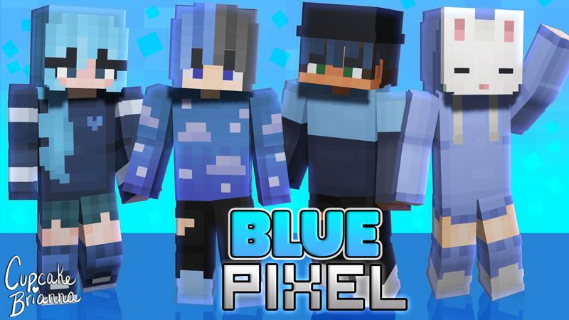 Blue Pixel Skin Pack by CupcakeBrianna | CHUNK - Minecraft Bedrock ...