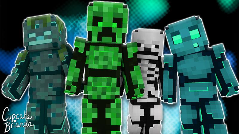 Cyber Mobs Skin Pack by CupcakeBrianna | CHUNK - Minecraft Bedrock ...