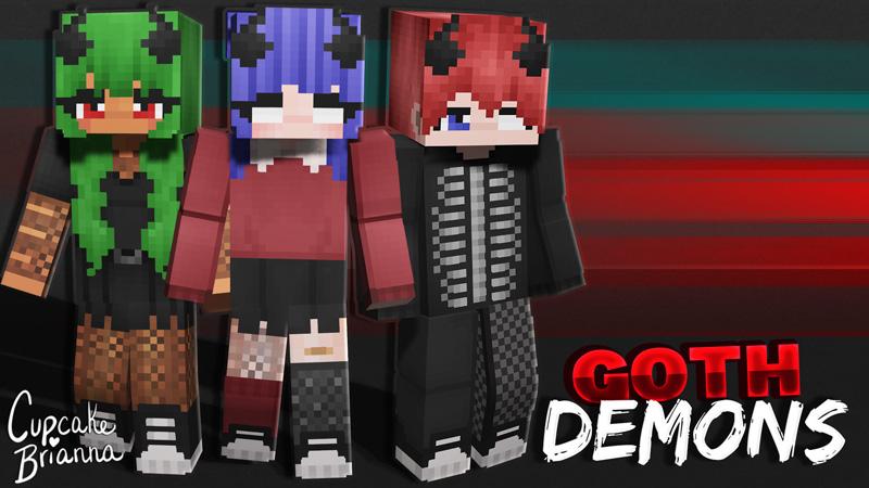 Goth Demons HD Skin Pack de CupcakeBrianna | CHUNK - Minecraft Bedrock Marketplace Explorador