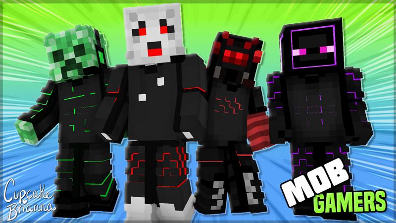 Mob Gamers Skin Pack by CupcakeBrianna | CHUNK - Minecraft Bedrock ...