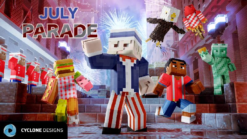 July Parade by Cyclone | CHUNK - Minecraft Bedrock Marketplace Explorer