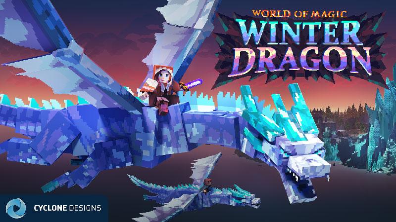 Winter Dragon by Cyclone | CHUNK - Minecraft Bedrock Marketplace Explorer