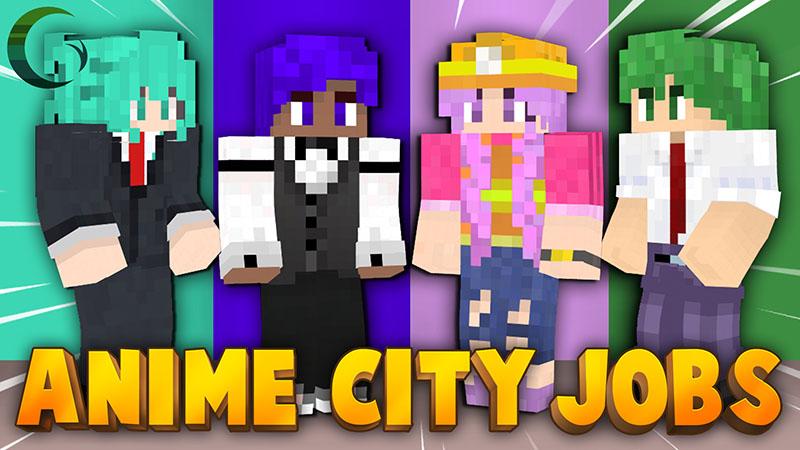 Anime City Jobs by Cynosia | CHUNK - Minecraft Bedrock Marketplace Explorer