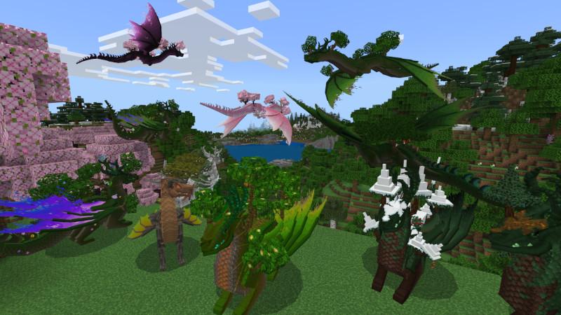 Dragons! Biomes by Cynosia | CHUNK - Minecraft Bedrock Marketplace Explorer
