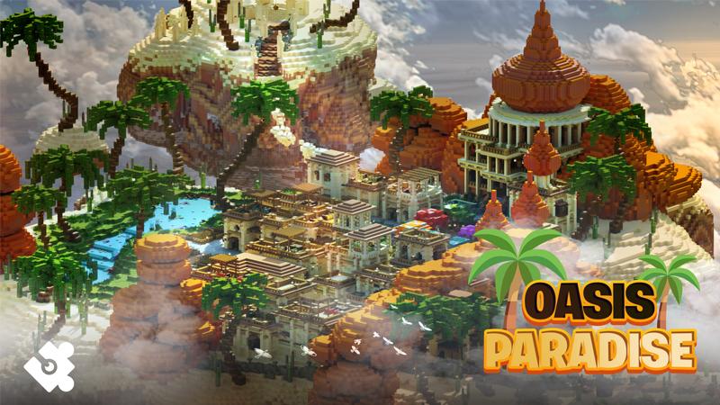 The Oasis Paradise by Cynosia | CHUNK - Minecraft Bedrock Marketplace Explorer
