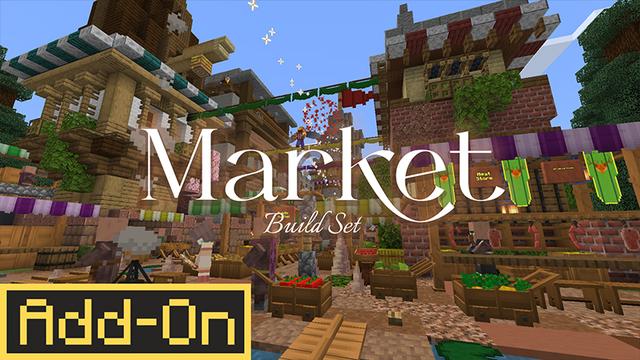 Market Build Set by DeliSoft Studios | CHUNK - Minecraft Bedrock ...
