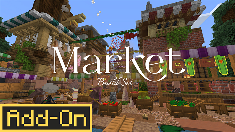 Market Build Set por DeliSoft Studios | CHUNK - Minecraft Explorador do mercado de rocha ornamental