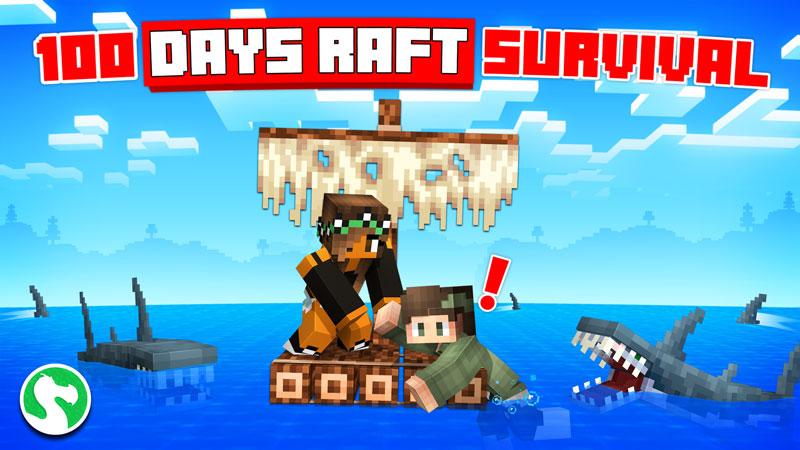 100 Days Raft Survival by Dodo Studios | CHUNK - Minecraft Bedrock ...
