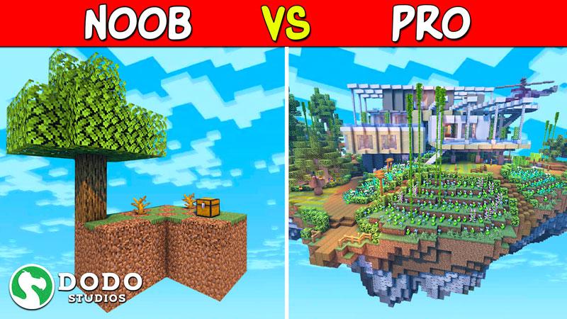 Noob Vs Pro Skyblock By Dodo Studios Chunk Minecraft Bedrock