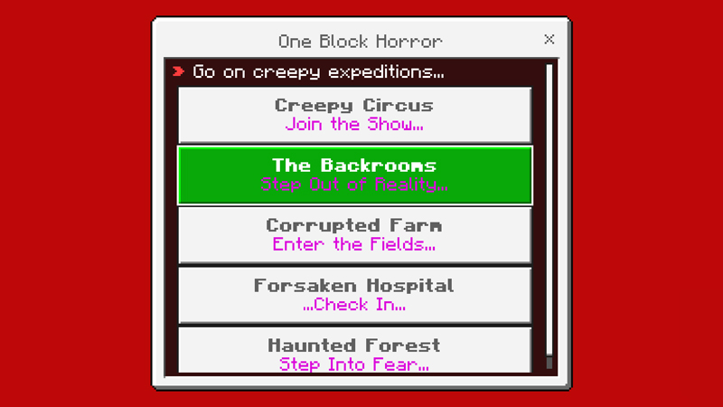 One Block Horror by Dodo Studios | CHUNK - Minecraft Bedrock ...